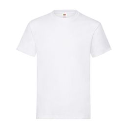 Fruit of the Loom - T-Shirt Schwere Qualit&auml;t f&uuml;r Herren/Damen Unisex (Wei&szlig;)