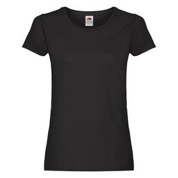 Fruit of the Loom - T-Shirt f&uuml;r Damen (Schwarz)