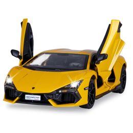 Jamara Lamborghini Revuelto Diecast 1:24 gelb inkl. Knopfzellen