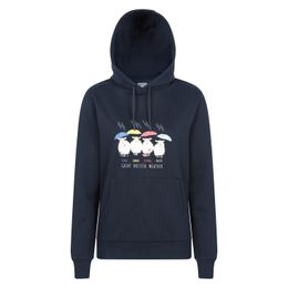 Mountain Warehouse Damen Gro&szlig;e Britische Wetter Regul&auml;rer Hoodie (Marine)