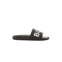 HUGO BOSS BLACK BOSS Black Aryeh_slid_rblg Riemchenslide Schwarz