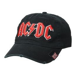 ACDC AC/DC - Baseball-M&uuml;tze f&uuml;r Herren/Damen Unisex (Schwarz/Rot)