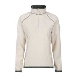 Mountain Warehouse - "Montana" Fleece-Oberteil mit halbem Rei&szlig;verschluss f&uuml;r Damen (Cremefarbe)