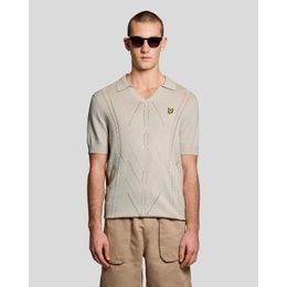 Lyle & Scott Offene Kragen Argyle Strick-Polohemd