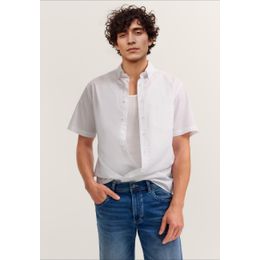Bugatti Herren Kurzarm-Hemd Modern Fit mit Button-Down-Kragen