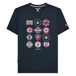 Lambretta - T-Shirt f&uuml;r Herren/Damen Unisex, Abzeichen, Baumwolle (Marine)