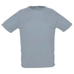 SOLS - "Sporty" T-Shirt f&uuml;r Herren Raglan&auml;rmel (Grau)