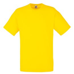 Fruit of the Loom Herren Kurzarm T-Shirt (Gelb)