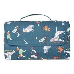 Mountain Warehouse - Picknick-Decke, Gemustert (Blau)