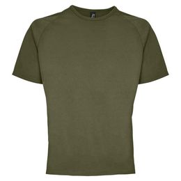 SOLS - "Sporty" T-Shirt f&uuml;r Herren Raglan&auml;rmel (Army-Gr&uuml;n)