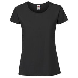 Fruit of the Loom Damen/Damen Ringspun Premium T-Shirt (Jet Black)