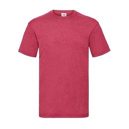 Fruit of the Loom Herren Kurzarm T-Shirt (Vintage Rot meliert)