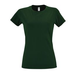 SOLS Imperial Damen T-Shirt, Kurzarm, Rundhalsausschnitt (Flaschengr&uuml;n)