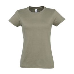 SOLS Imperial Damen T-Shirt, Kurzarm, Rundhalsausschnitt (Khaki)