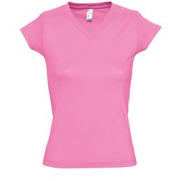 SOLS Damen/Damen Moon V-Ausschnitt T-Shirt mit kurzen &Auml;rmeln (Orchid Pink)