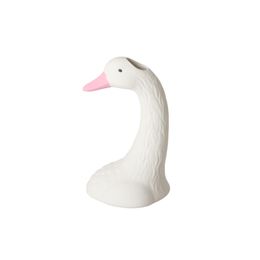 Rice Keramik Schwan Vase Wei&szlig; 12,5 x 12,5 x 19,5 skandinavische Deko Online Shop