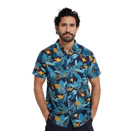 Mountain Warehouse Herren Tropical Kurzarm-Shirt (blau)