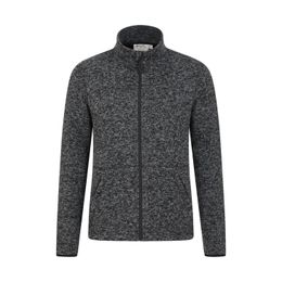 Mountain Warehouse Herren Idris III Full Zip Fleece Jacke (Schwarz)