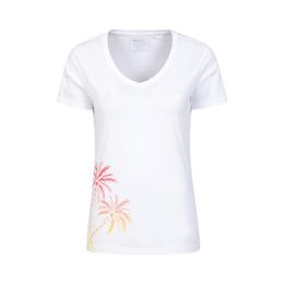 Mountain Warehouse Damen/Damen Palm Tree V-Ausschnitt T-Shirt (Wei&szlig;)