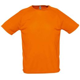 SOLS - "Sporty" T-Shirt f&uuml;r Herren Raglan&auml;rmel (Orange)