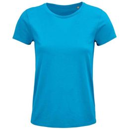 SOLS Womens/Ladies Crusader Bio-T-Shirt (Aqua Blau)