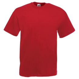 Fruit of the Loom Herren Kurzarm T-Shirt (Ziegelrot)