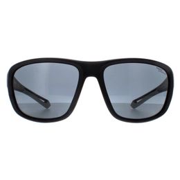 Polaroid Rectangle Unisex Matt Schwarz Grau Polarisiert Hoher Kontrast PLD 7049/S