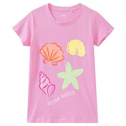 Yigga M&auml;dchen T-Shirt mit Neon-Print
