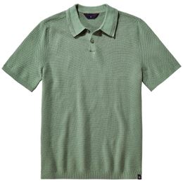 Blue de G&ecirc;nes Blue de G&ecirc;nes Herren-Poloshirt gestrickt XL Salbeigr&uuml;n
