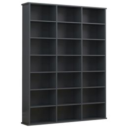 Mid.you Regal Megosa, Anthrazit, Holzwerkstoff, 18 F&auml;cher, 105x136x19 cm, stehend, Wohnzimmer, Regale, B&uuml;cherregale