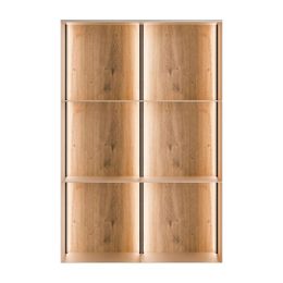 METALLREGAL QUADRO IV mit LED-Beleuchtung