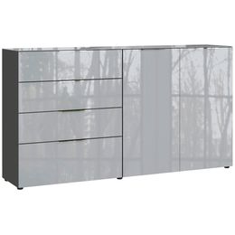 Sideboard Oakland in Grau/Graphitfarben