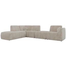 ECKSOFA NOARA 6M L Beige Cord - Links