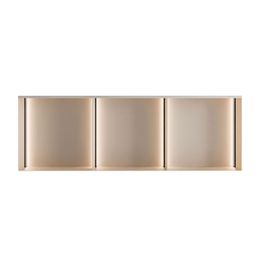 METALLREGAL QUADRO II mit LED-Beleuchtung