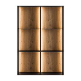 METALLREGAL QUADRO IV mit LED-Beleuchtung