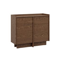 SIDEBOARD Japandi Dunkles Holz