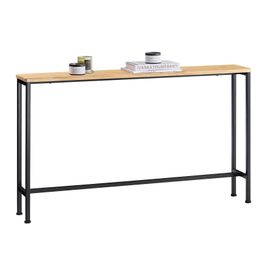sobuy KONSOLENTISCH Natur-Schwarz
