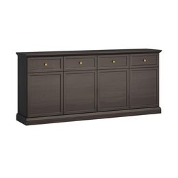 SIDEBOARD Toja Anthrazitfarbenes Holz