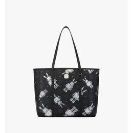 MCM Toni Shopper mit Reissverschluss oben in Rabot Visetos MWPGSMT10BK001