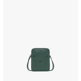 MCM Klassik Umh&auml;ngetasche aus Leder mit Maxi-Monogramm MMRESKK02G0001