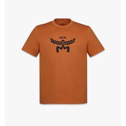 MCM T-Shirt aus Bio-Baumwolle mit Laurel-Logo-Print MHTFSMM01CO00L