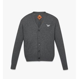 MCM Strickjacke aus Wolle und recyceltem Kaschmir in Laurel MHDESMM01ED00S