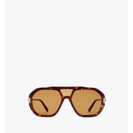 MCM Shield-Sonnenbrille mit geometrischem Design MEGGSMM02NH001
