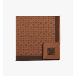 MCM Schal aus Woll-Seiden-Jacquard mit Monogramm MEFGSMM01D5001