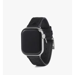 MCM 38-41mm Armband f&uuml;r Apple Watch aus gepr&auml;gtem Leder mit Monogramm MXZGSTT03BK001
