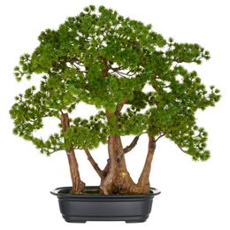 Kunstbonsai Creativ green "Bonsai Larix", gr&uuml;n, B:50cm H:53cm, Kunststoff, Kunstpflanzen, mit detailgetreuer Gestaltung