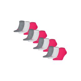 Sneakersocken Puma "Socken Sneaker Plain 12P 12er Pack", Herren, Gr. 39-42, bunt (pink, grau), Obermaterial: 66% Baumwolle CO. 18% Polyamid PA. 14% Polyester PES. 2% Elasthan EL., Socken Sneakersocken