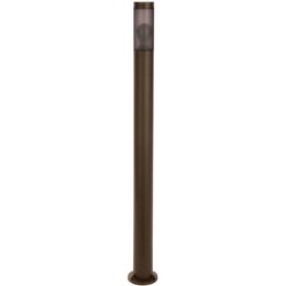 Eglo Stehlampe "Helsinki Au&szlig;enlampe, Edelstahl, Stehlampe, Au&szlig;enbeleuchtung, IP44, E27", braun, 1, &Oslash; 7,5cm H: 110cm, 1 Stk., Leuchten, Stehleuchte - H110 x &Oslash;7,5 cm - rostbraun - 1X15W exkl., Stehlampe