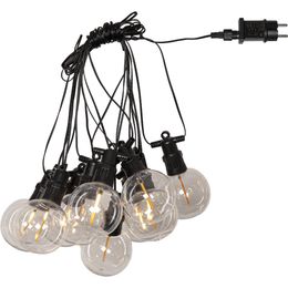 LED-Lichterkette "Circus Nevada", transparent, Dioden 10 Stk. Flammen 10 Stk., Kabell&auml;nge 5m x Gesamtl&auml;nge 4,5m, Parforce Traditional Hunting, Lichterketten, Kunststoff, ca. 450x14 cm, 5m Zuleitung, Trafo, outdoor