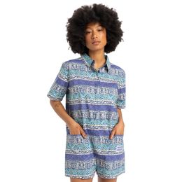 Jerseykleid Quiksilver "Pansy", Damen, Gr. S, US-Gr&ouml;&szlig;en, blau (aqua sky global heat 32x32), Obermaterial: 100% Baumwolle., Kleider Jerseykleid